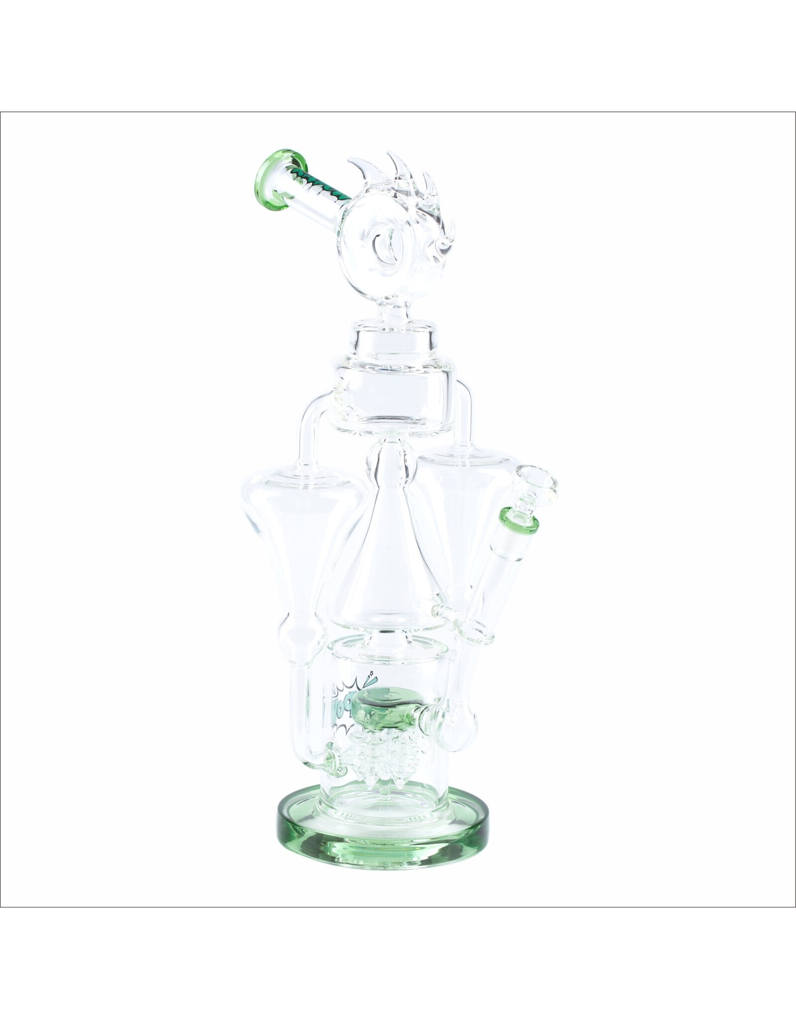 Kaopw THICK Lookah® 16.5" TALL Alien BONG Heavy Glass Water Pipe HOOKAH ...