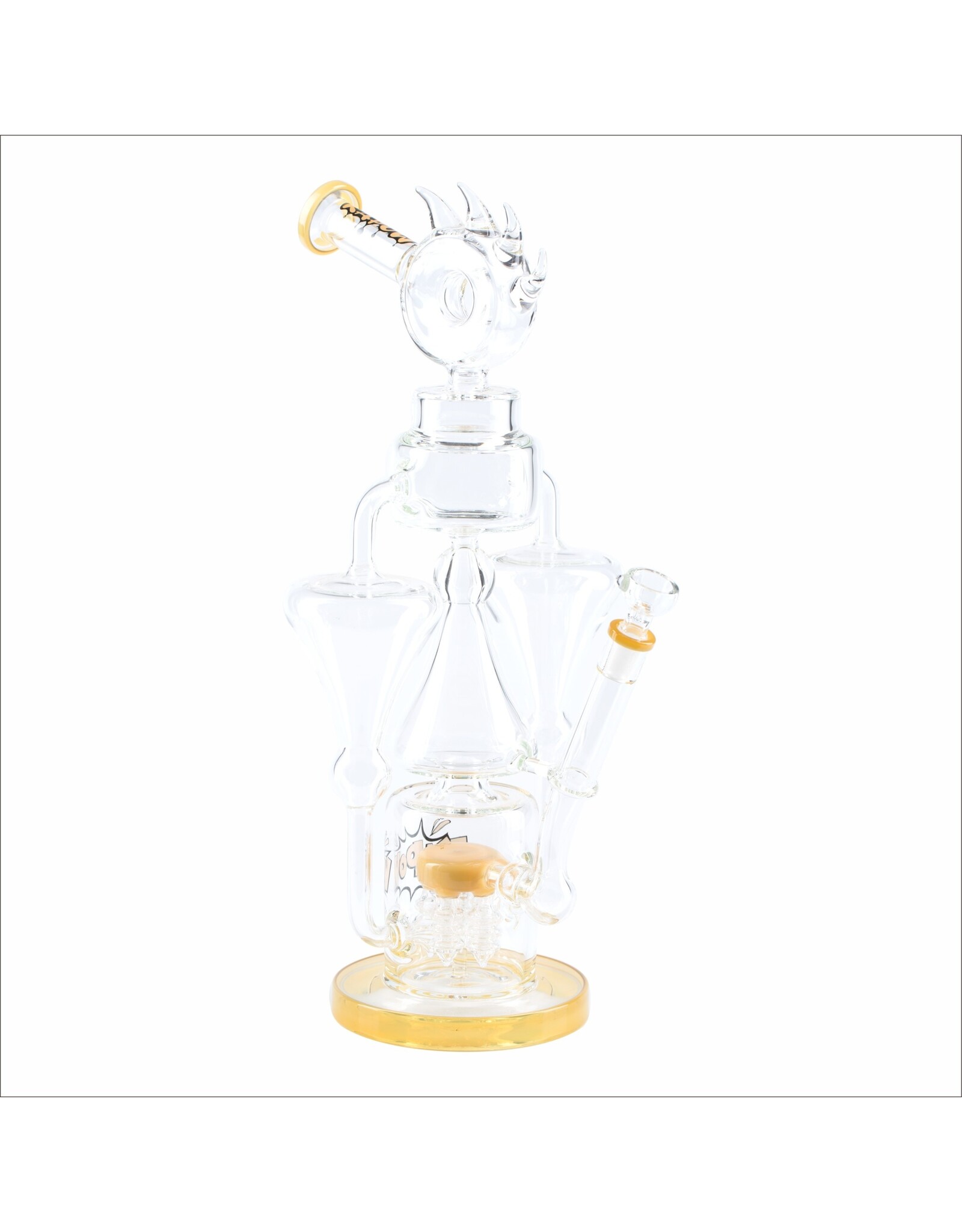 Kaopw THICK Lookah® 16.5" TALL Alien BONG Heavy Glass Water Pipe HOOKAH ...
