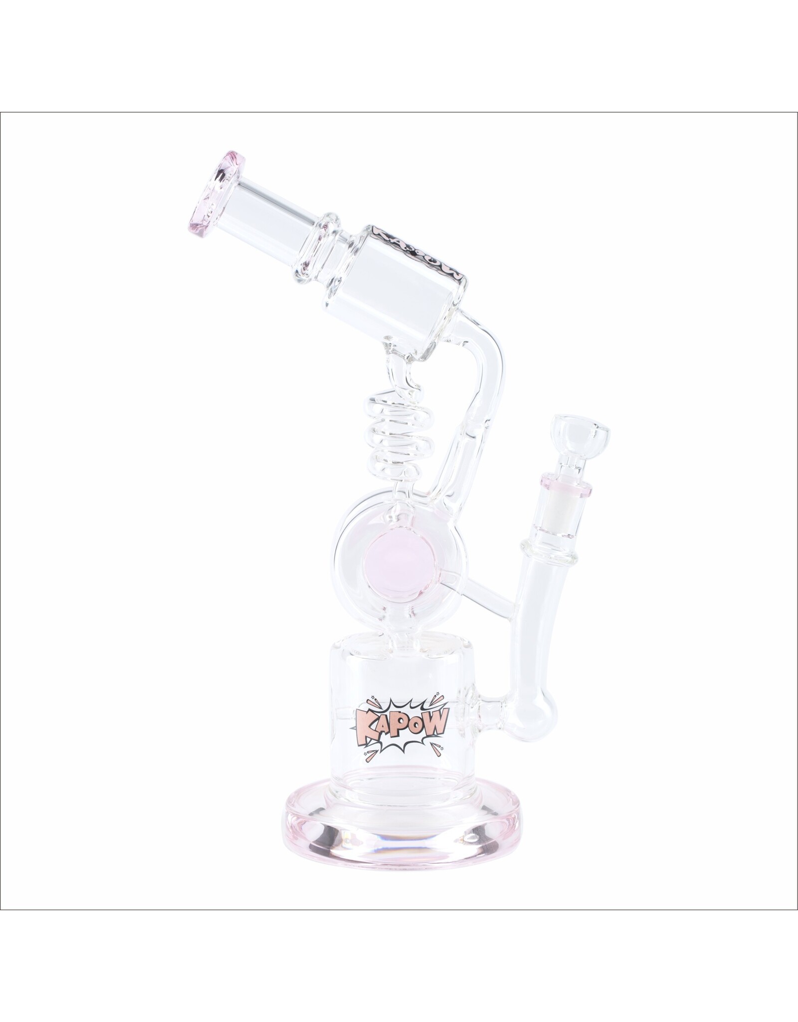 Kapow 12" Lookah® RECYCLER Inline COIL Perc BONG Glass Water Pipe C1615 ...