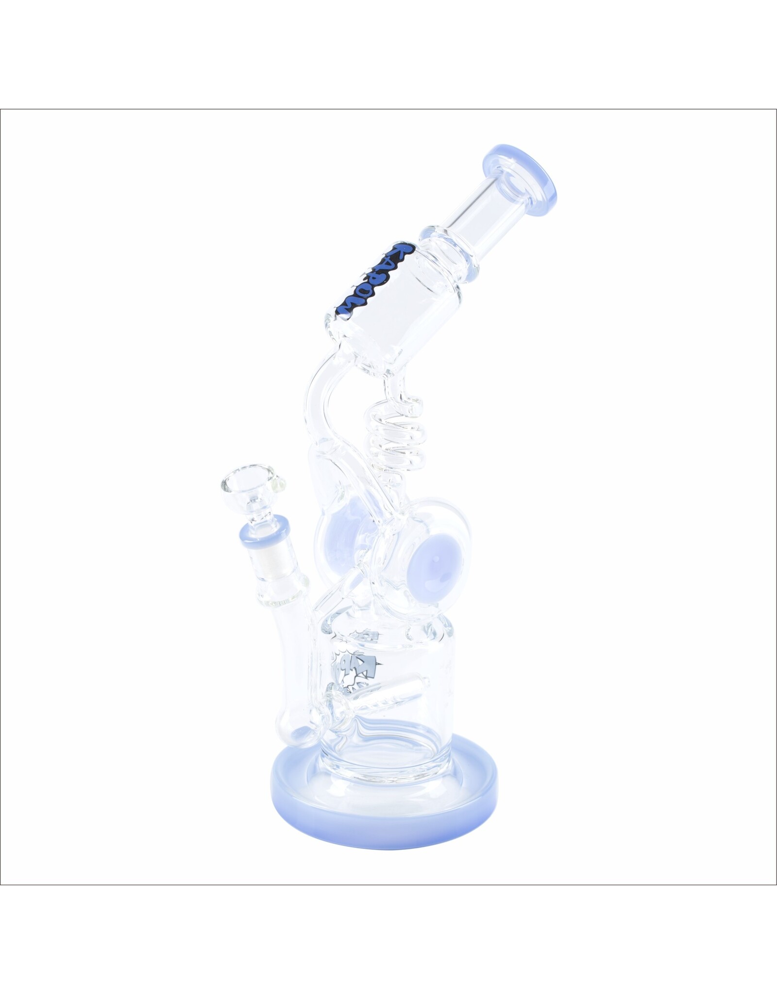 Kapow 12" Lookah® RECYCLER Inline COIL Perc BONG Glass Water Pipe C1615 ...