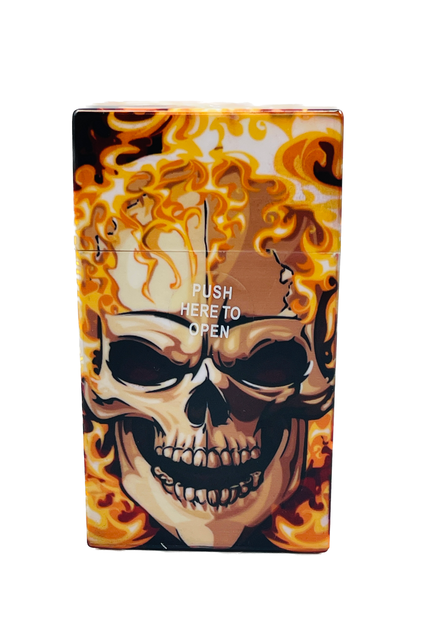 SKULL SKULL PLASTIC LARGE CIGARETTE BOX - Radical Vape Shop
