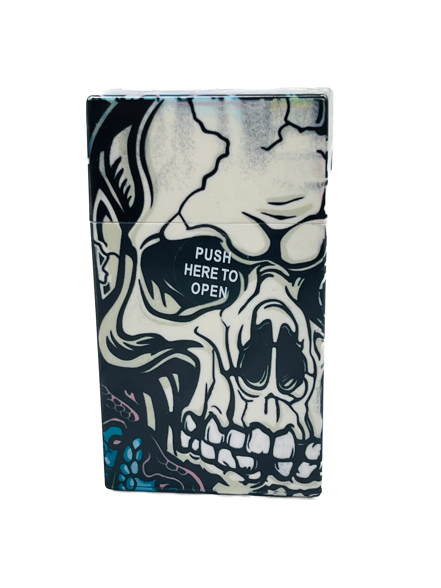 SKULL SKULL PLASTIC LARGE CIGARETTE BOX - Radical Vape Shop