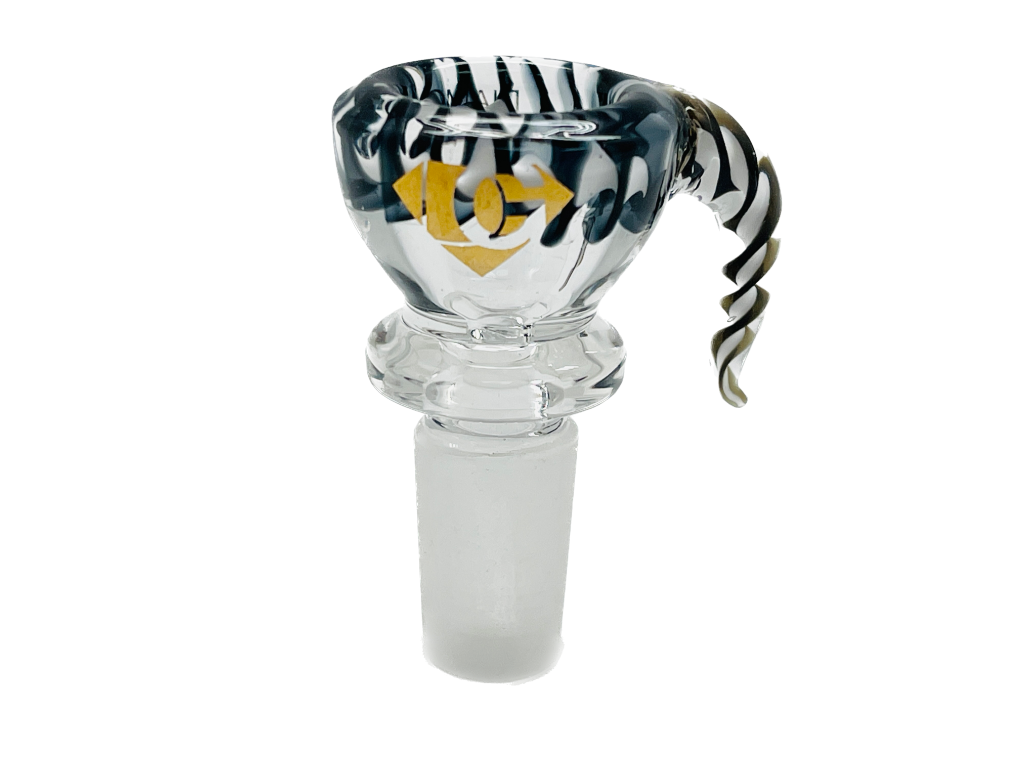 DIAMOND GLASS BOWL WITH SMALL TAIL 14MM - Radical Vape Shop