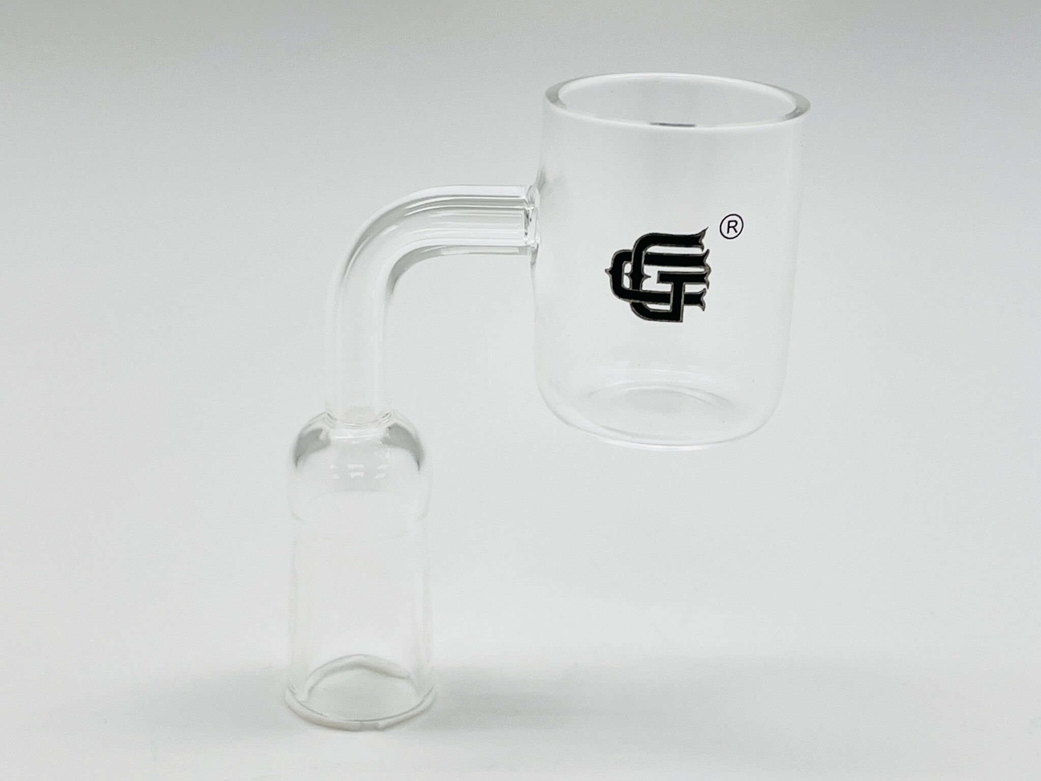 CRYSTAL GLASS QUARTZ BANGER 14MM FEMALE TOP FLAT 90 DEGREE - Radical ...