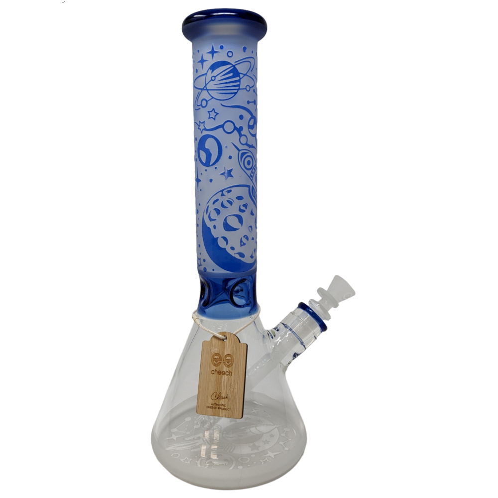 14'' SPACE SHIP SANDBLAST BEAKER BONG CHE-164 - Radical Vape Shop