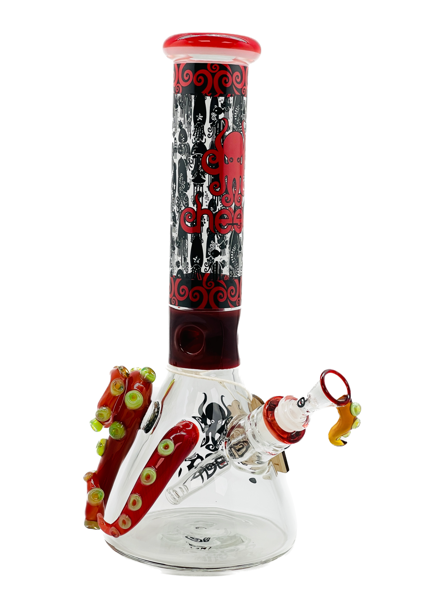 14'' FISH DECAL BEAKER CHE-226 - Radical Vape Shop