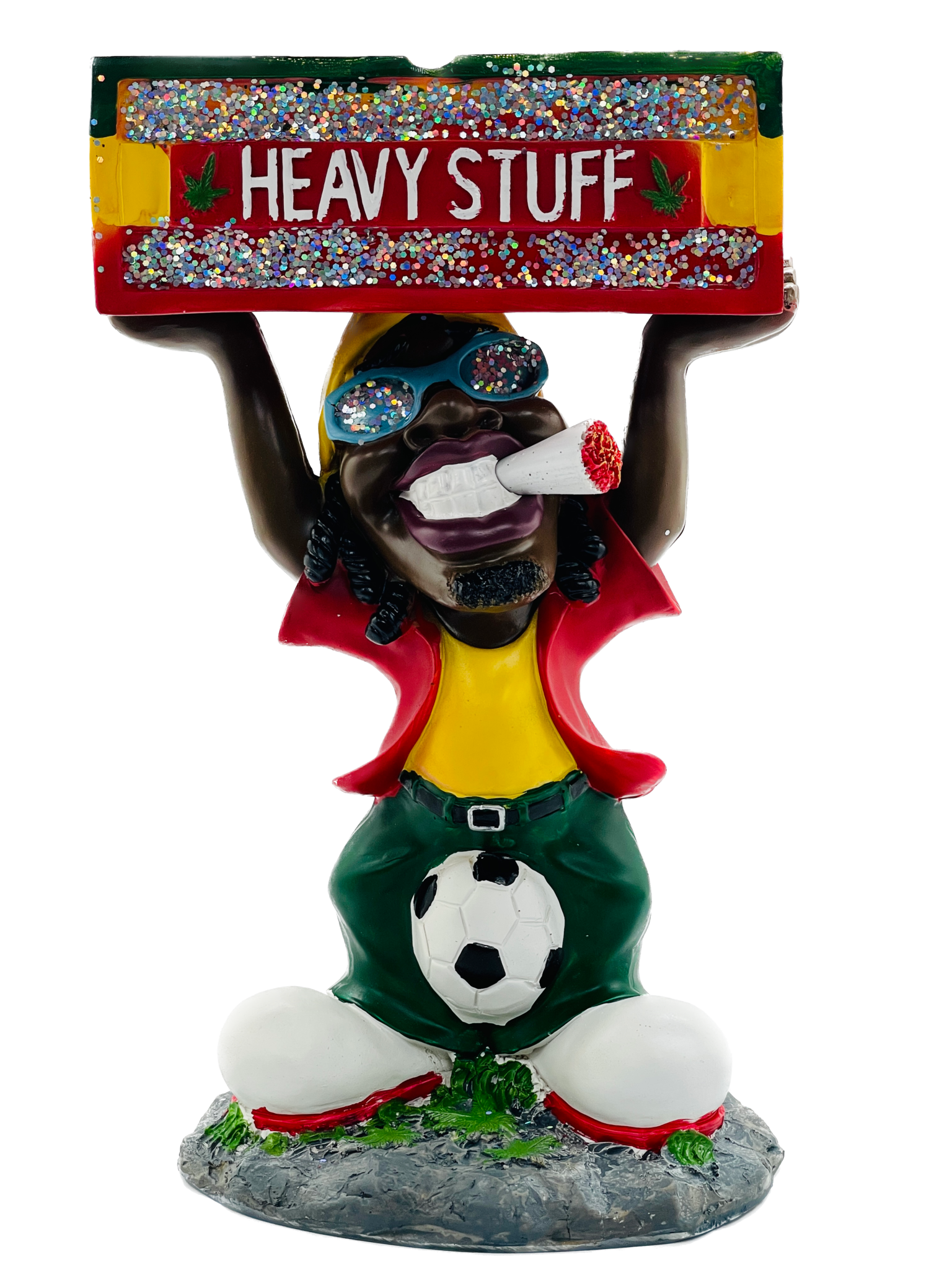 LARGE HEAVY STUFF JAMAICAN MAN ASHTRAY ASH-BIG-06 - Radical Vape Shop