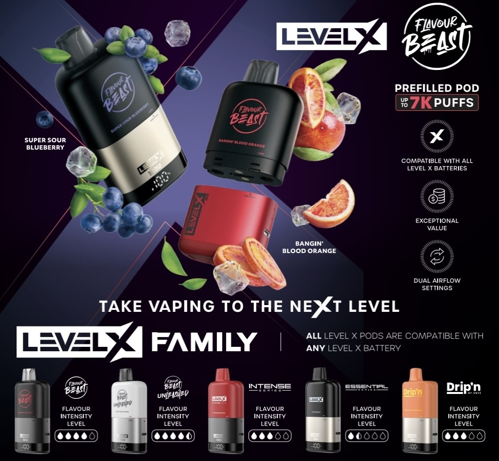 LEVEL X FLAVOUR BEAST POD - Radical Vape Shop