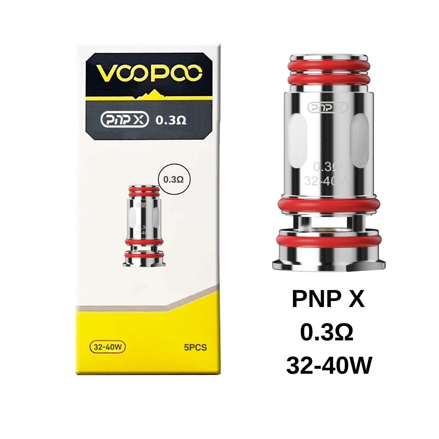 VOOPOO PNP X REPLACEMENT COILS (5 PACK) - Radical Vape Shop