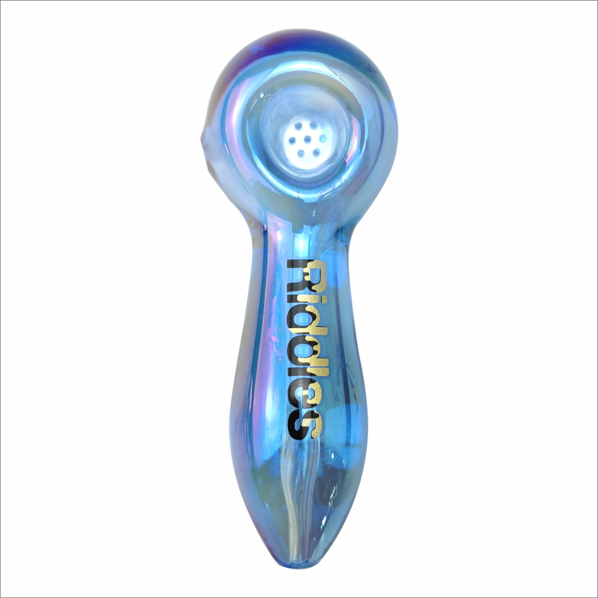 5'' IRIDESCENT WITH SCREEN HAND PIPE 177G CS99-1 - Radical Vape Shop