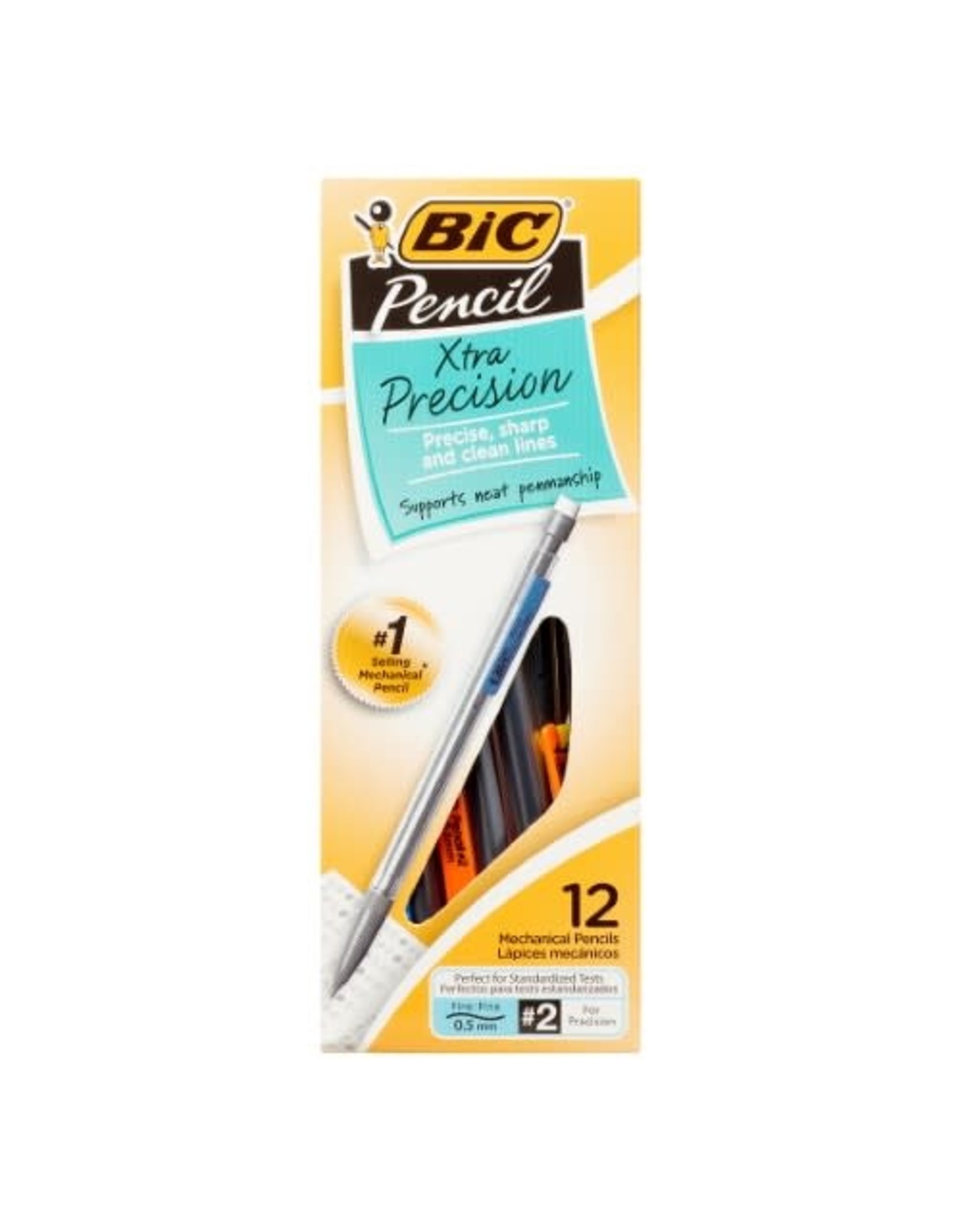 Bic PENCIL-MECHANICAL BIC REFILLABLE 0.5MM -MPF11 12/BOX - NSIXTY ...