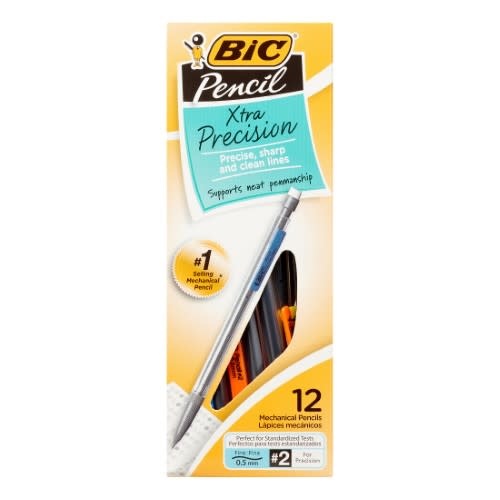 Bic PENCIL-MECHANICAL BIC REFILLABLE 0.5MM -MPF11 12/BOX - NSIXTY ...