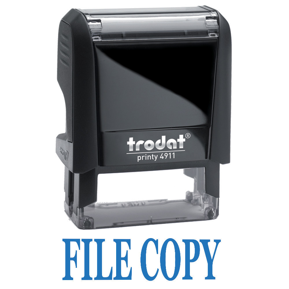 Trodat Trodat Printy ''FILE COPY'' Climate Neutral Self-Inking Stamp ...