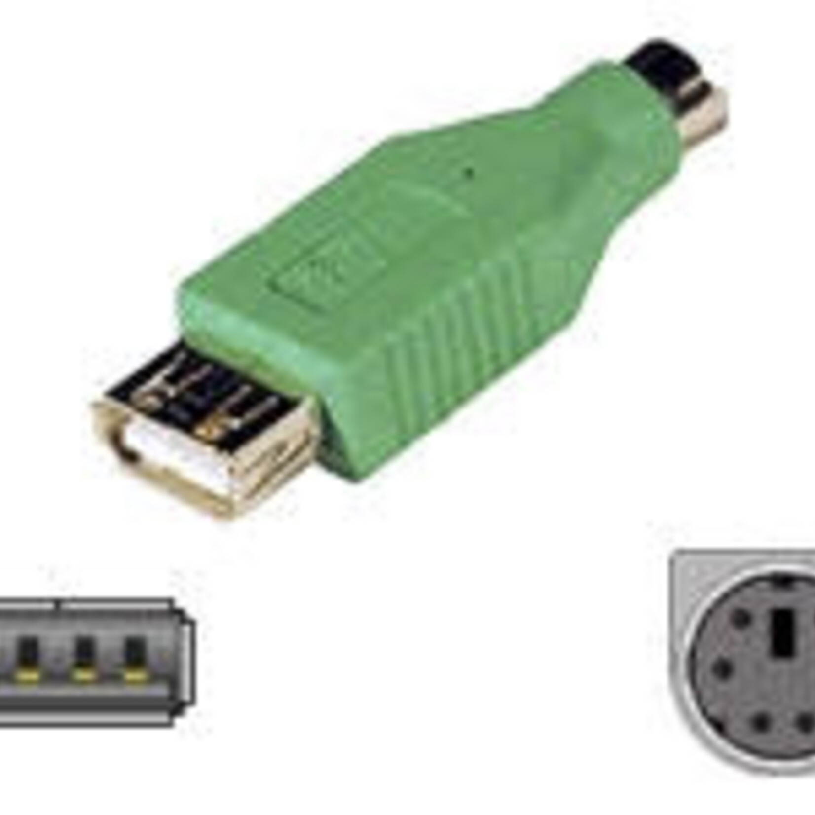 LEGRAND Keyboard/mouse Adapter - 4 pin USB Type A - Female - 6 pin mini ...