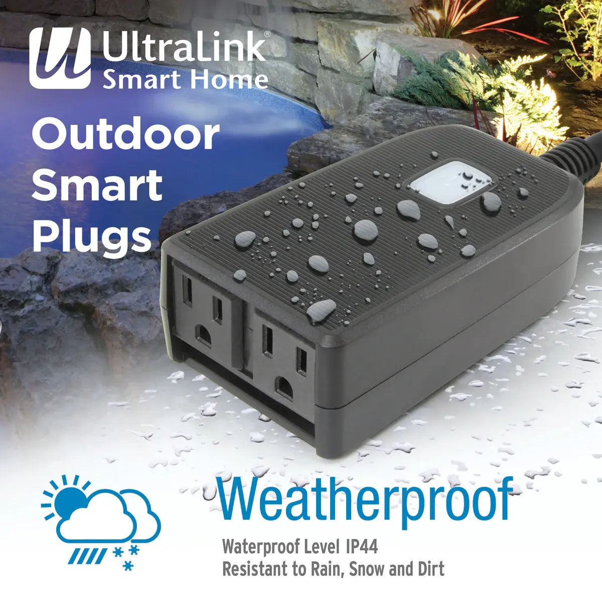 Ultralink UltraLink Smart Home Wifi Dual Outdoor Plug - NSIXTY Trading ...