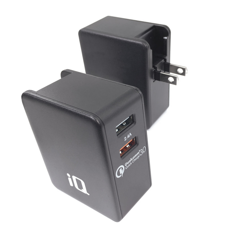 iQ iQ QuickCharge 3.0 Wall Charger with 2.4A USB Port - Black - NSIXTY ...