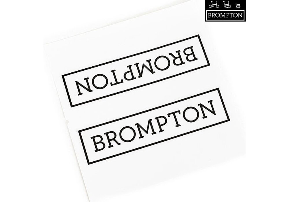 Brompton Main frame logo Decal - Omafiets