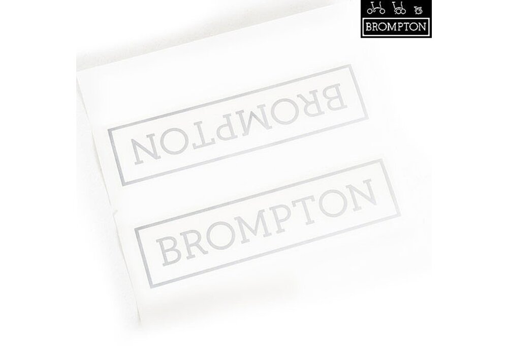 Brompton Main frame logo Decal - Omafiets