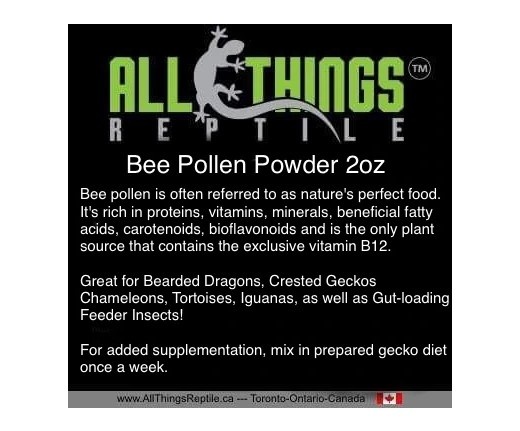 ALL THINGS REPTILE Bee Pollen Powder 2oz. - Roger's Aquatics & Pet Supplies