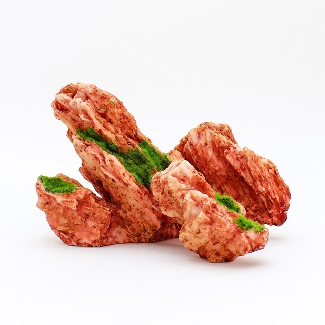 PENN PLAX Aqua Floras Red Rock Resin Decor - Roger's Aquatics & Pet ...