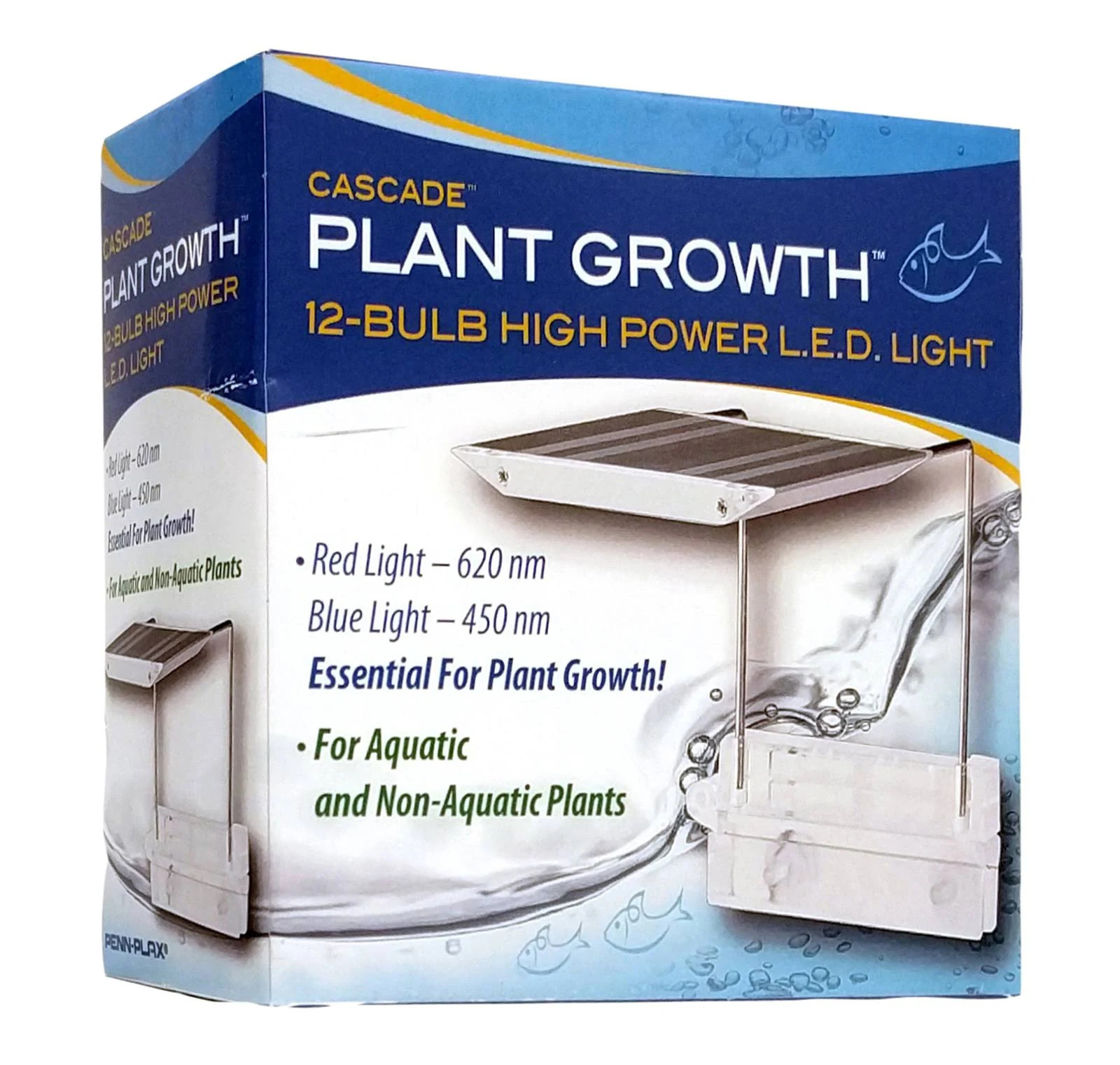 PENN PLAX Cascade Plant Growth High Power 12 Bulb LED Light - Roger's ...