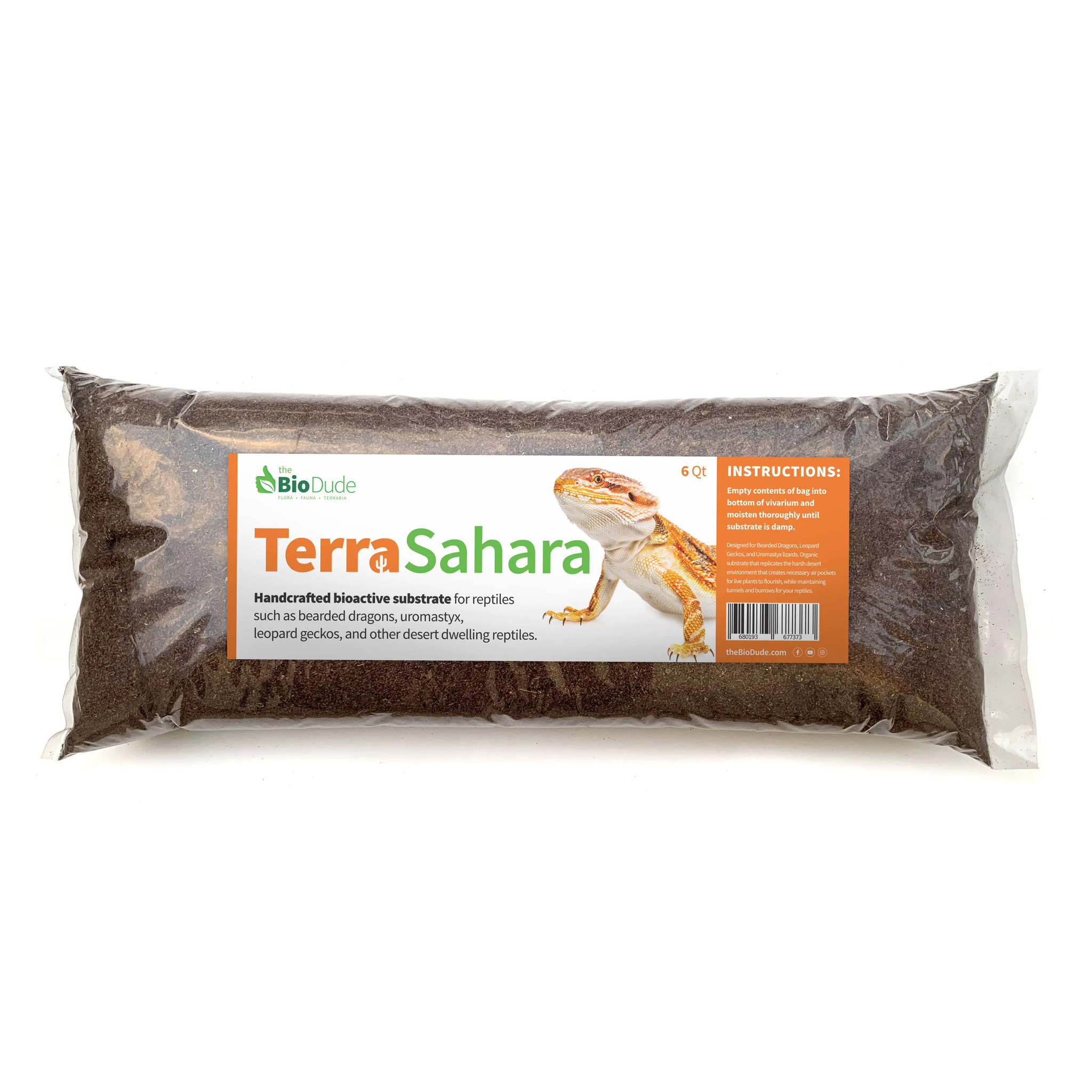 BIODUDE Terra Sahara Substrate (6qt) - Roger's Aquatics & Pet Supplies
