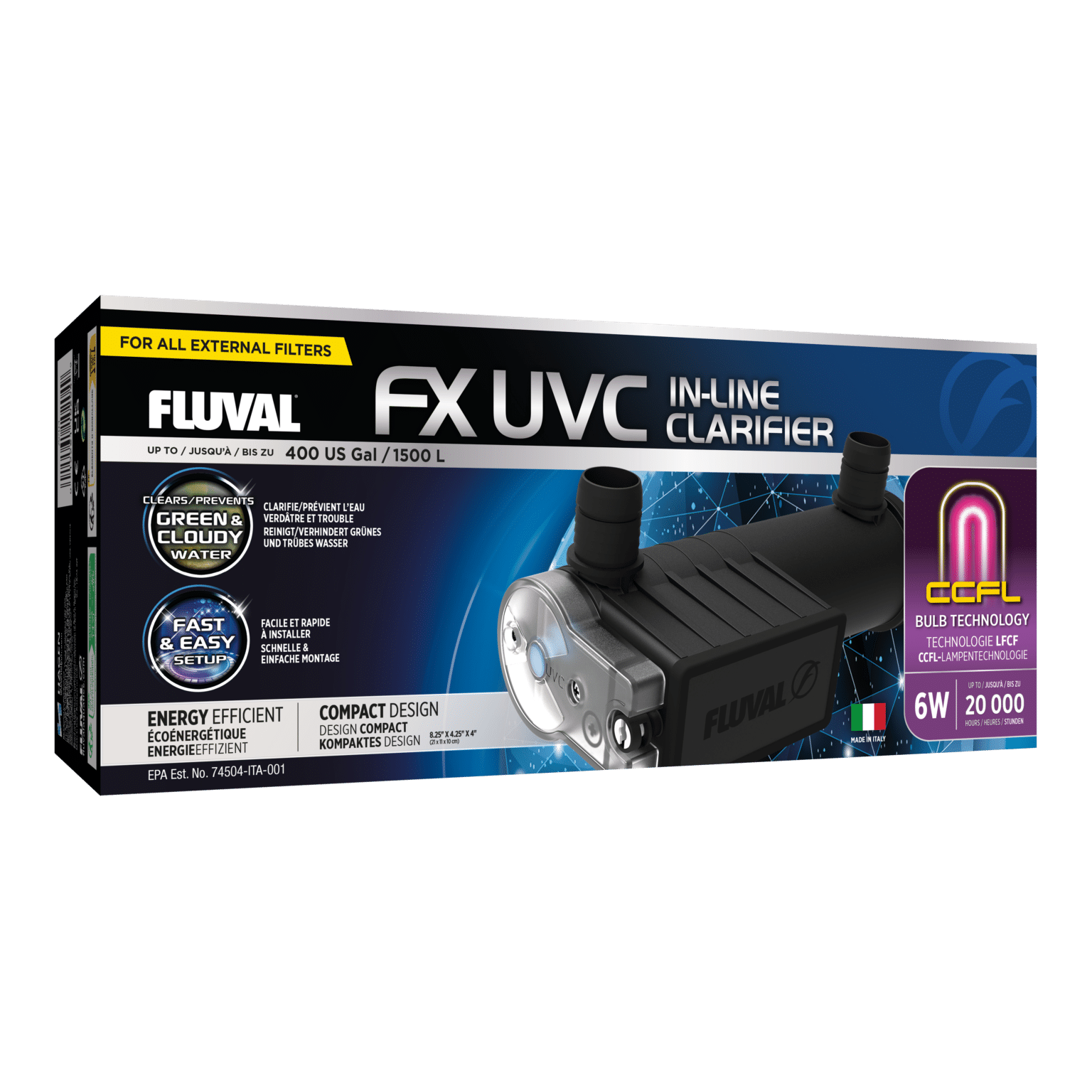 FLUVAL FX UVC In-Line Clarifier - Roger's Aquatics & Pet Supplies