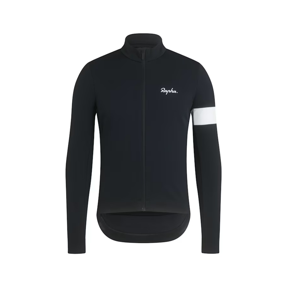 Rapha 25 Men's Core Winter Jacket Black / White - Mornington & Berwick ...
