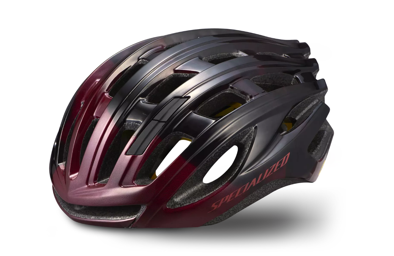Propero III Helmet MIPS Gloss Maroon Gloss Black