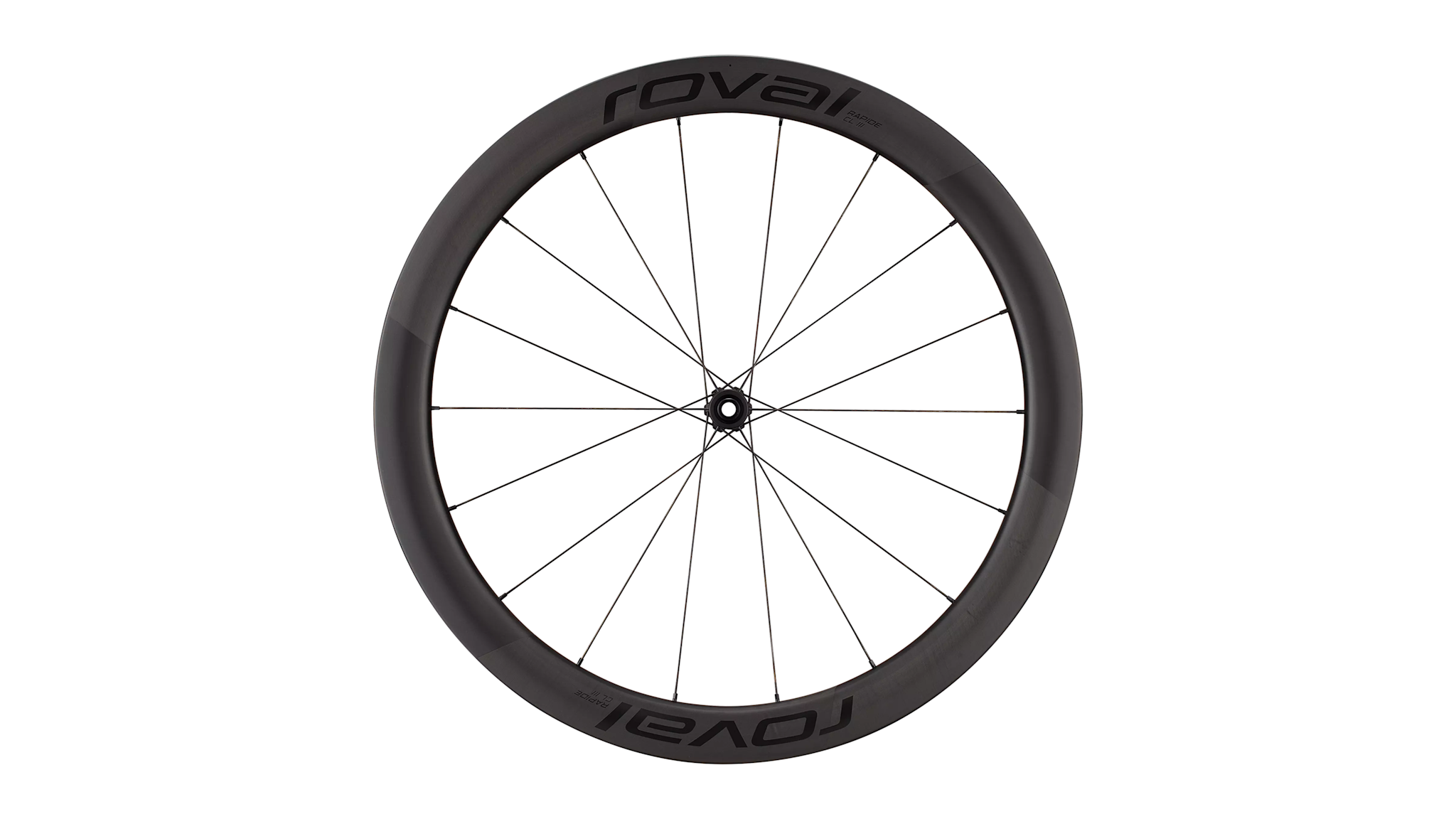 Roval Rapide CL III Carbon Wheel 700c Front Satin Carbon/Satin Black ...