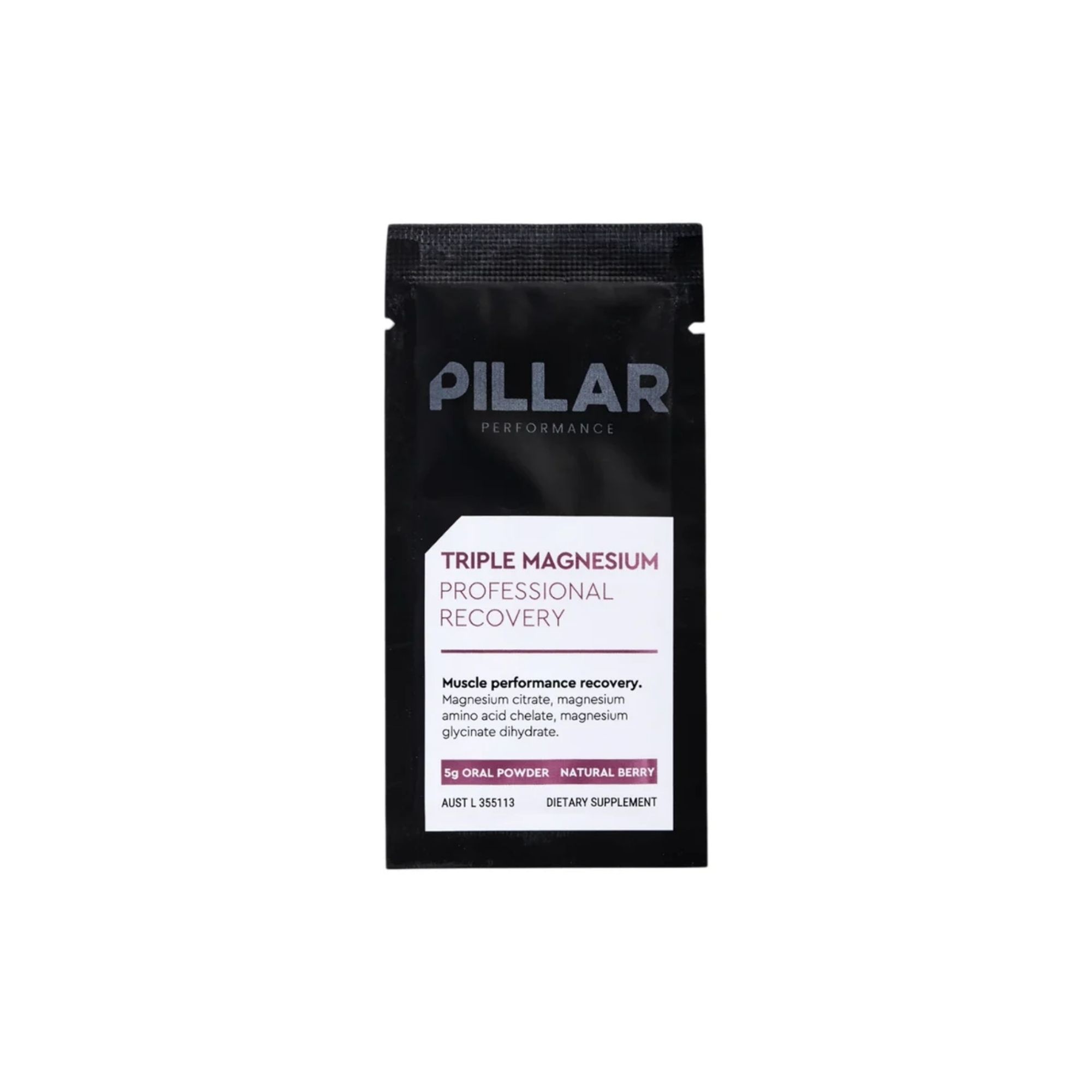 Pillar Performance Triple Magnesium Professional Recovery Powder Berry ...