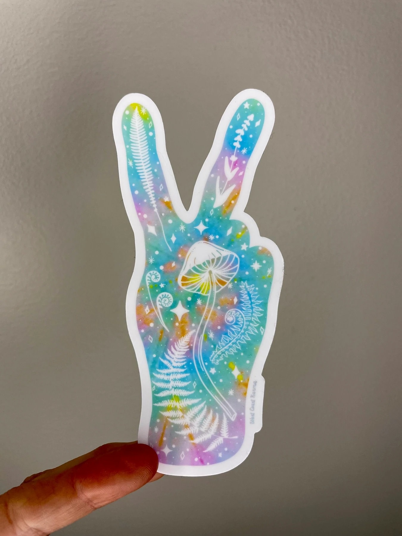 Nature Peace Tie Dye Sticker - Cultured Coast