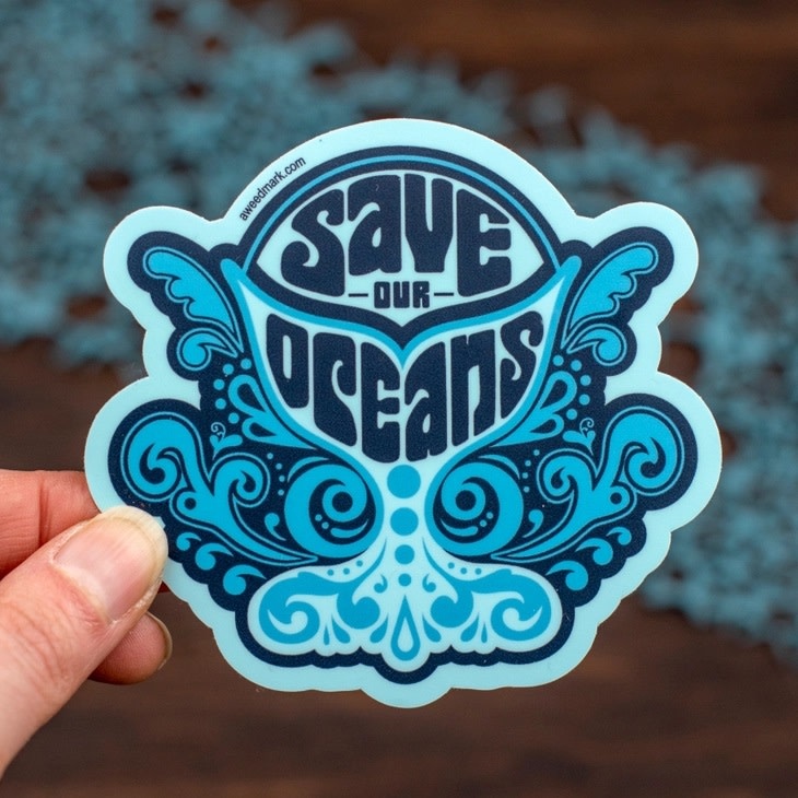 Save Our Oceans Sticker - Cultured Coast