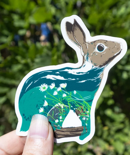 Bunny Vinyl Sticker - Cultured Coast