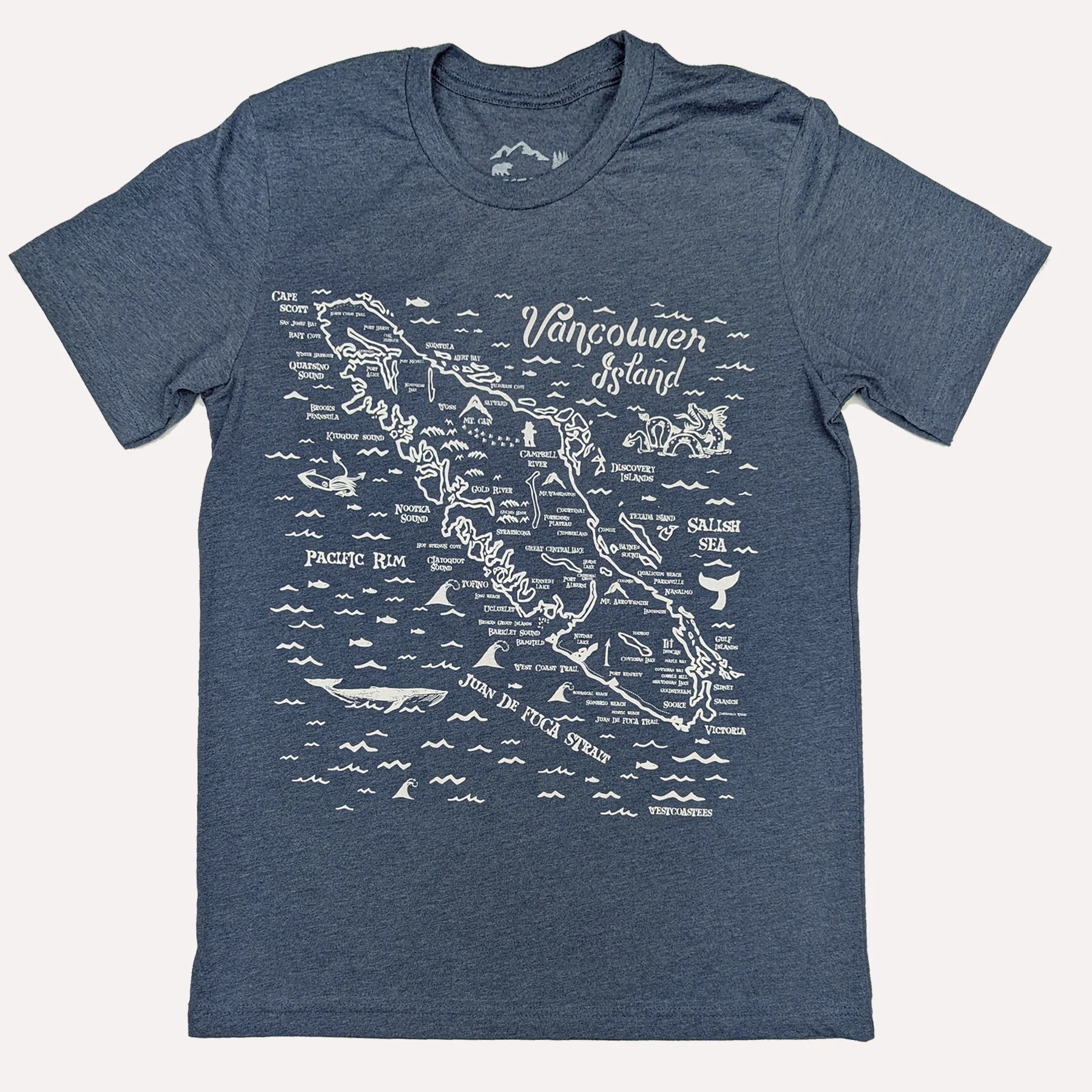Van Isle Map Tee - Cultured Coast