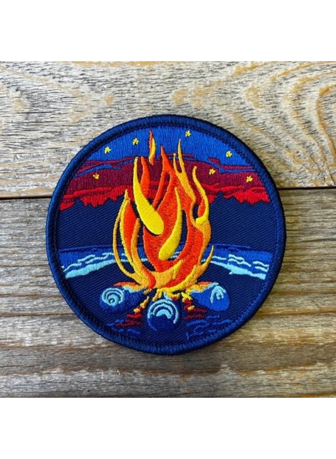 Campfire Embroidered Patch - Cultured Coast