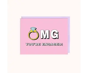 OMG You're Engaged Card - Cultured Coast