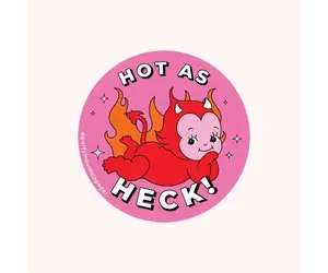 Party Mountain Paper Co Hot As Heck! Sticker - Cultured Coast