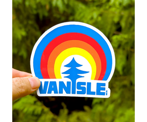 Retro Tree Van Isle Sticker - Cultured Coast