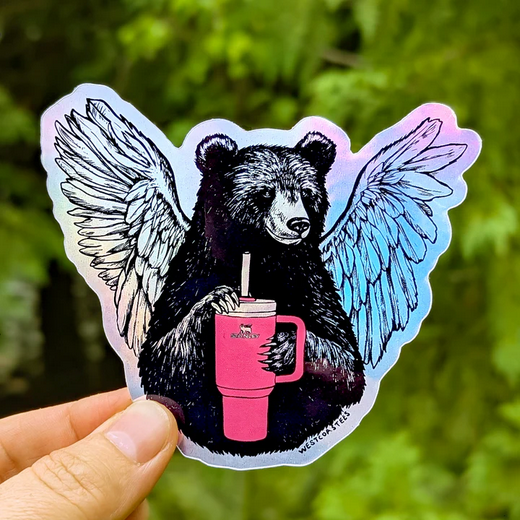 Stanley Bear Holographic Sticker - Cultured Coast