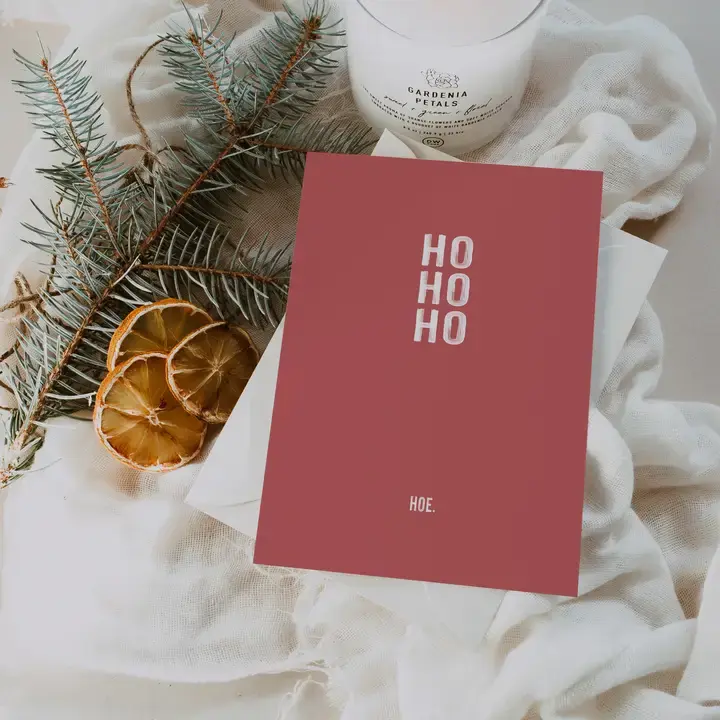 Creativien Studio Ho Ho Ho Hoe Card - Cultured Coast