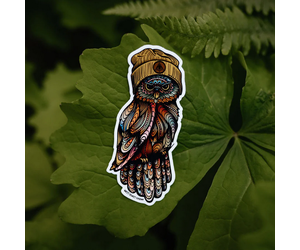 West Coast Karma Cozy little Owl Sticker - Cultured Coast