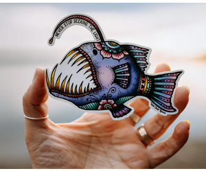 West Coast Karma Colourful Angler Fish "Never Stop Seeking The light ...