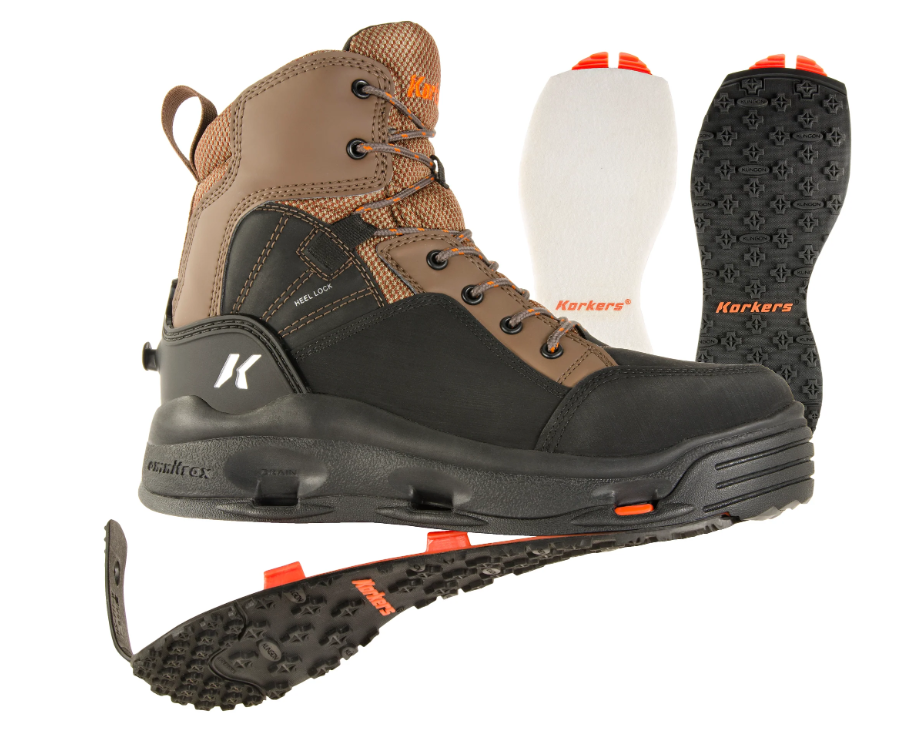 Korkers Buckskin Wading Boots, Felt & Kling-On - Mountain Man Outdoors