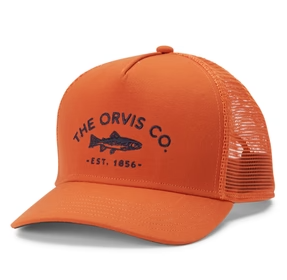 Orvis Hat The Orvis Co. Trucker Orange - Mountain Man Outdoors
