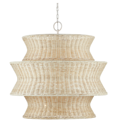 Phebe Medium Rattan Chandelier - Tide & Table
