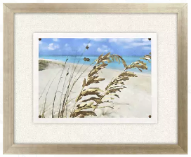 Watercolor Sea Oats Wall Art - Tide & Table