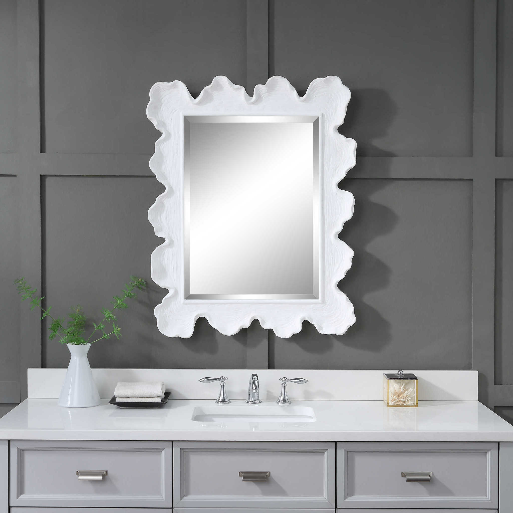 Sea Coral Rectangle Mirror - Tide & Table