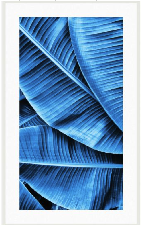 Blue Leaves Wall Art - Tide & Table