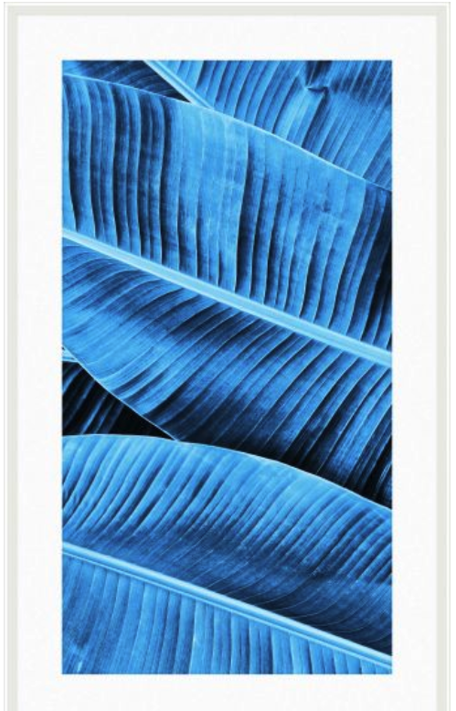 Blue Leaves Wall Art - Tide & Table